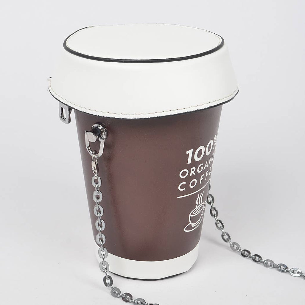 Brown Coffee Cup Fun Clutch – B'Dazzled Shop