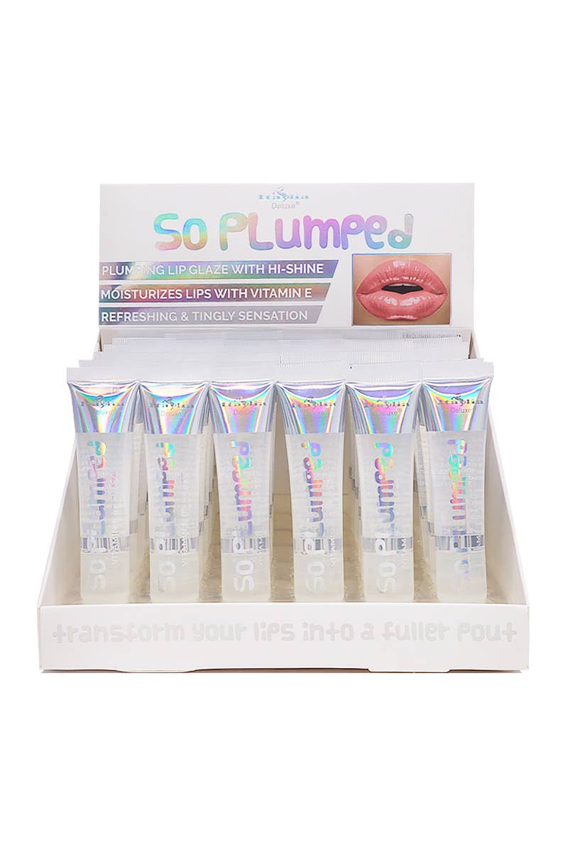 Italia Deluxe So Plumped Clear Lip Glaze – B'Dazzled Shop